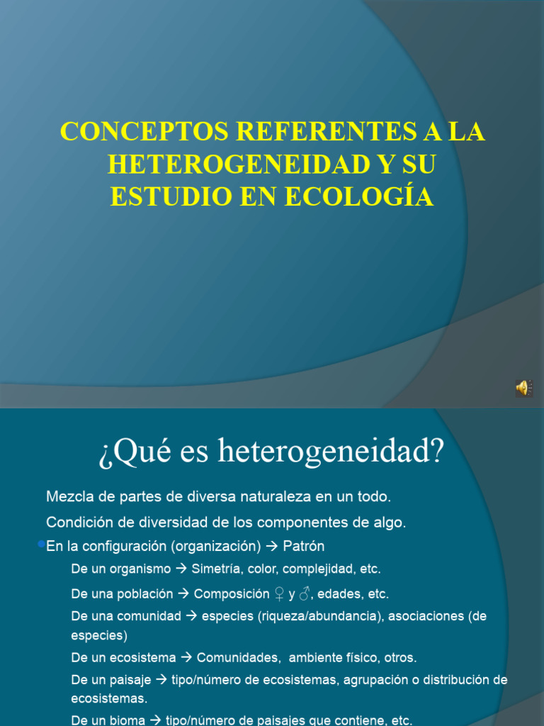 Conceptos Heterogenidad Escala | PDF | Ecosistema | Suelo