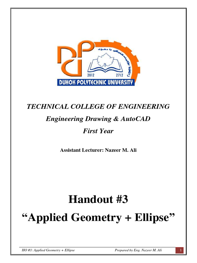 Engineering Drawing Techniques | PDF | Ellipse | Angle