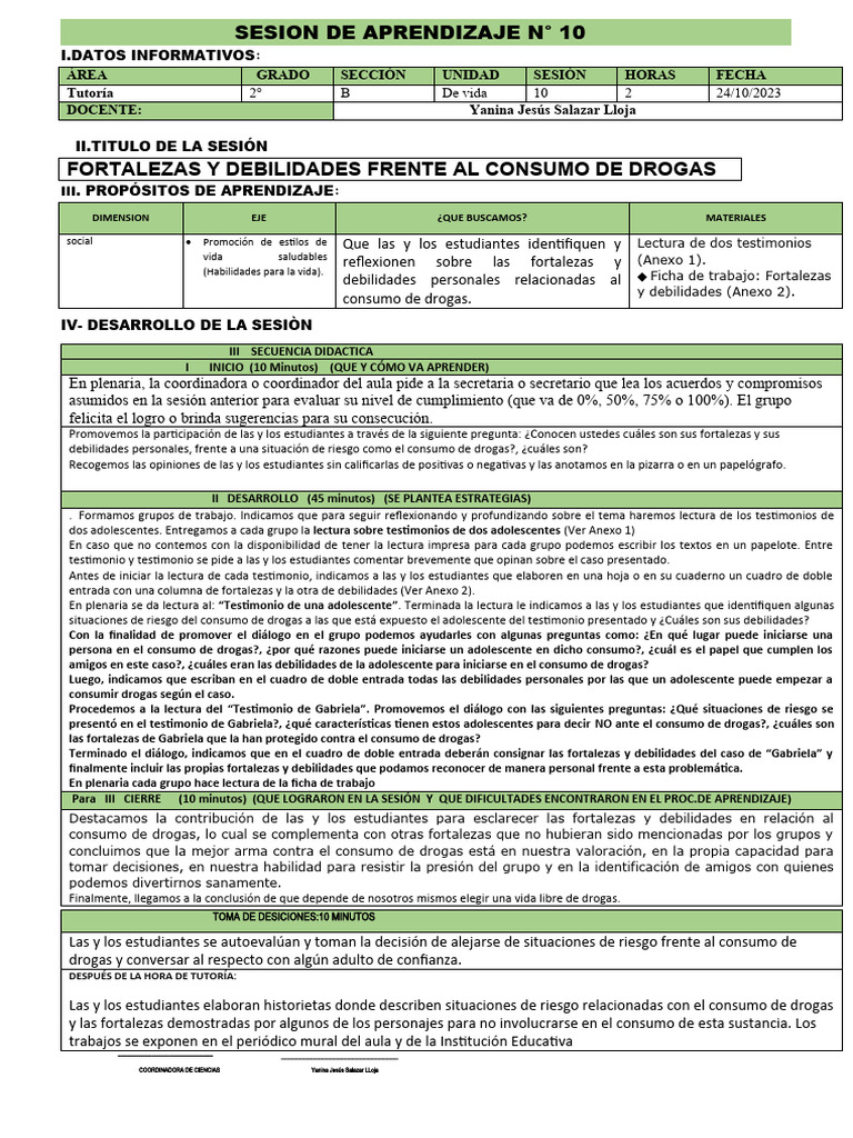 Sesion 10 | PDF | Aprendizaje | Modificación de comportamiento