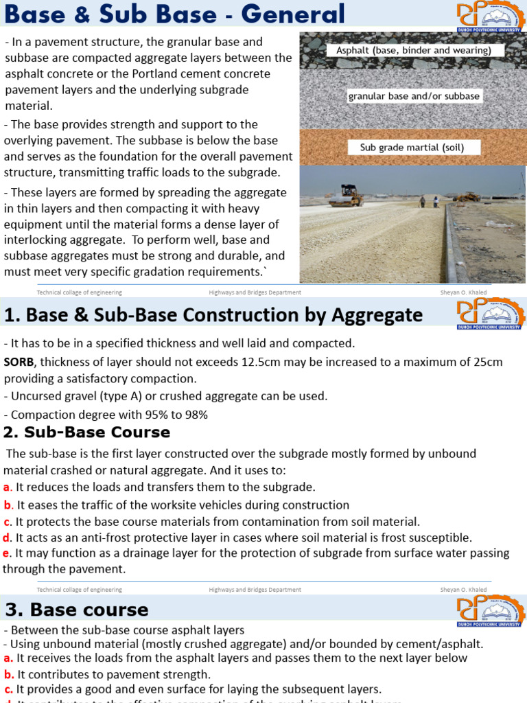 Highway Specification & Maintenance Lecture 2614850894285859307 | PDF ...