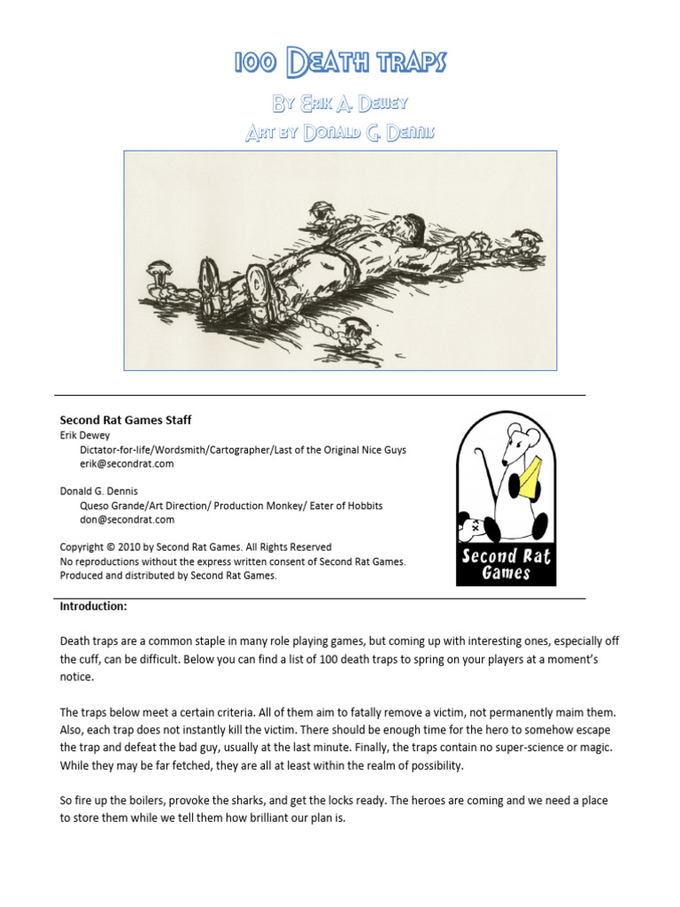 100 Death Traps | PDF | Elevator | Water