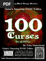 100 DND Curse List | PDF