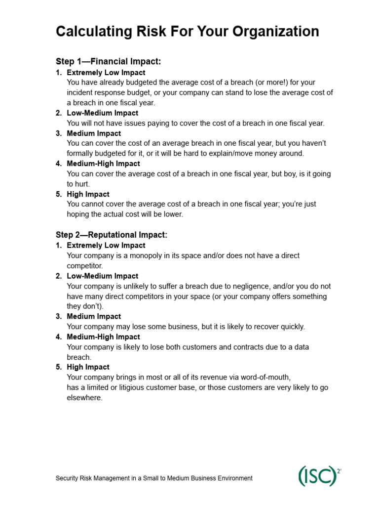 Cybersecurity Risk Assessment Formula | PDF | Risk | Risk Management