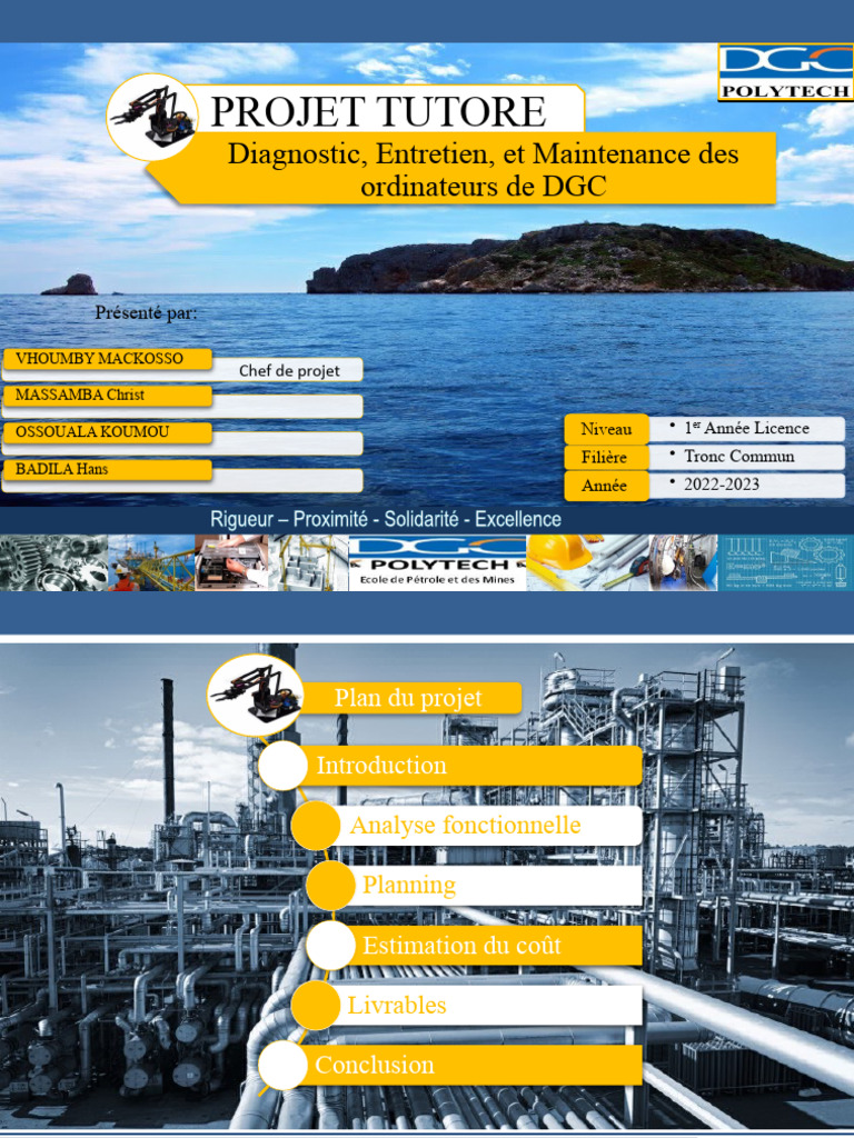 Projet Tutoré - Présentation PowerPoint | PDF | PC compatibles IBM | Informatique