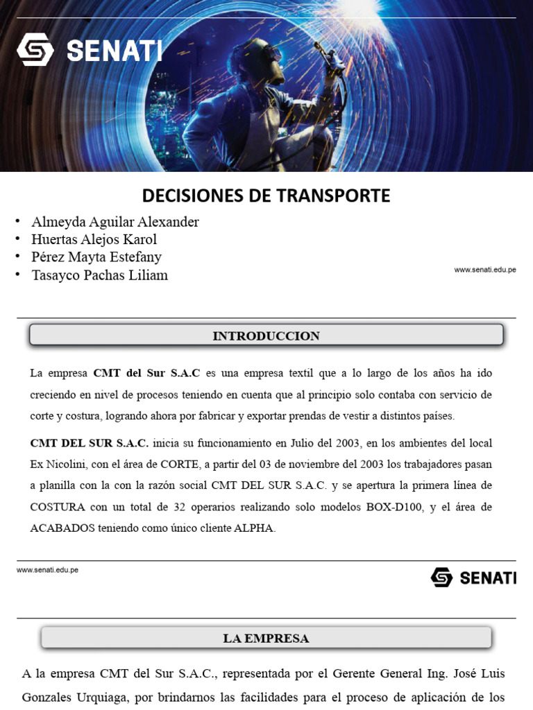 CMT Del Sur | PDF | Logística | El comercio internacional