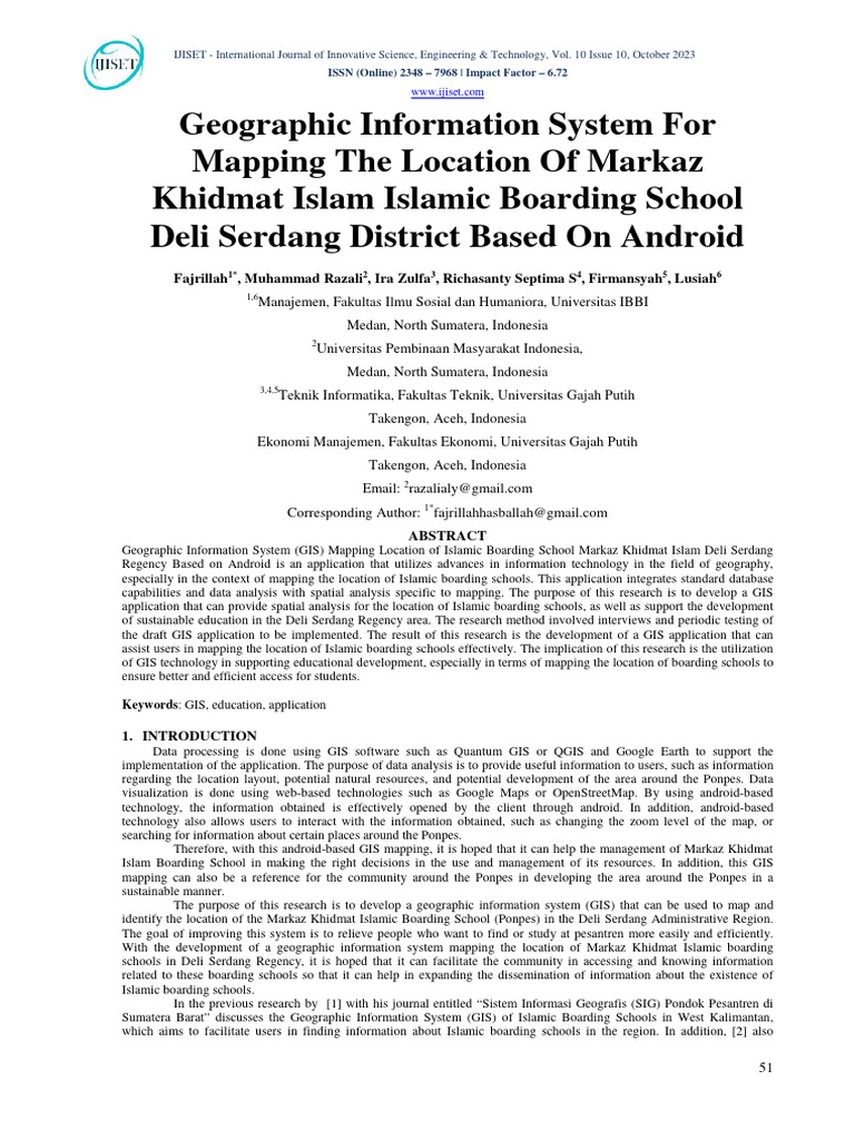 Ijiset V10 I10 04 | PDF | Geographic Information System | Computing