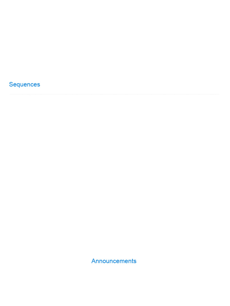 Sequences | PDF | Parameter (Computer Programming) | Function (Mathematics)