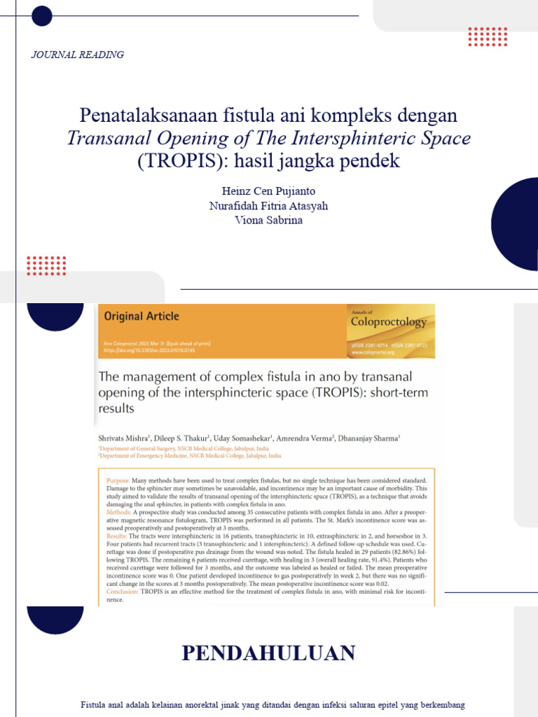Fistula Ani | PDF