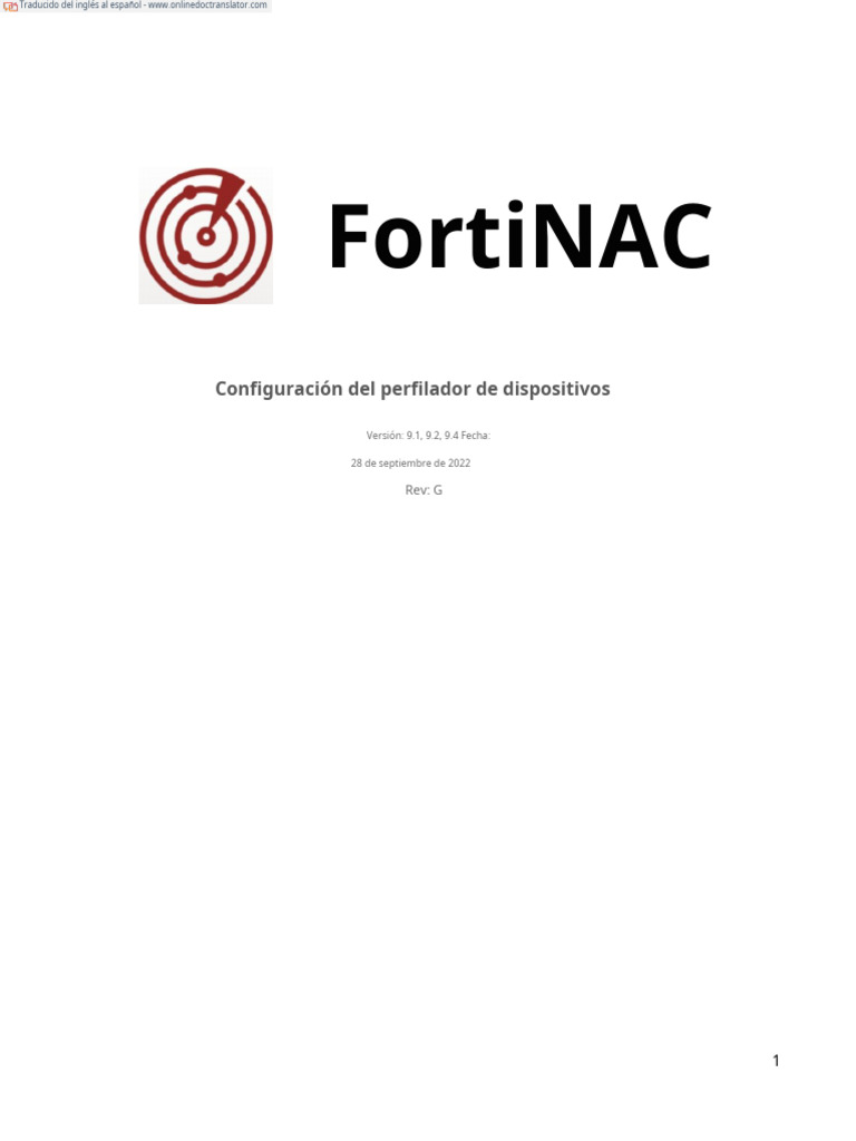FortiNAC Device Profiler Configuration V9.en - Es | PDF | Cortafuegos ...