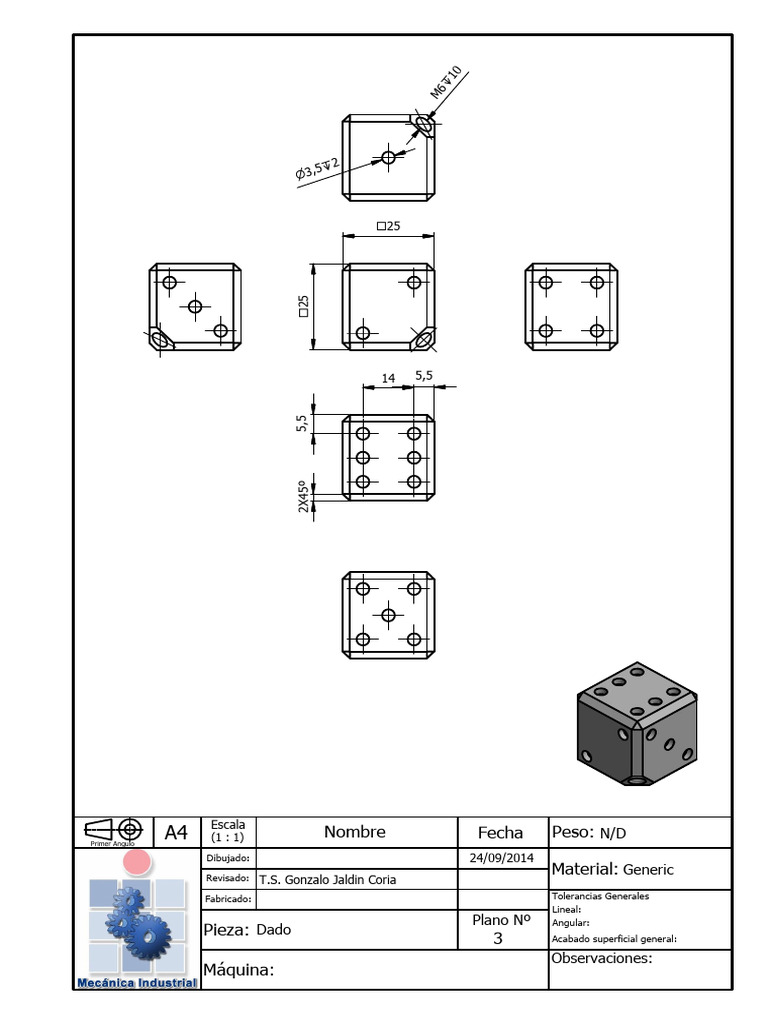 Plano Del Dado | PDF