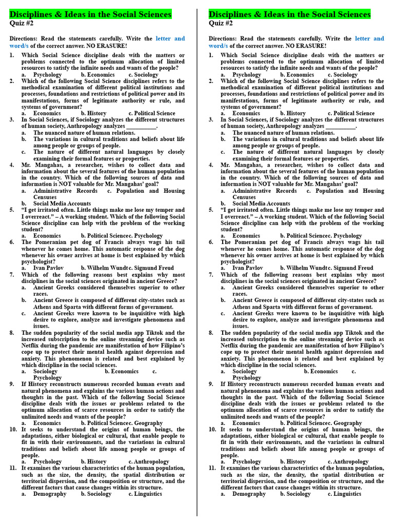 Diss Q2 | PDF | Social Sciences | Psychology Diss Q2 | PDF | Social Sciences | Psychology