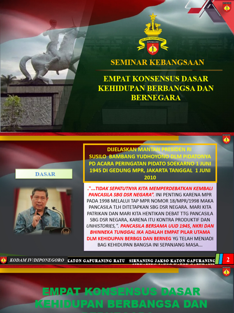 Empat Konsensus Dasar Berbangsa | PDF