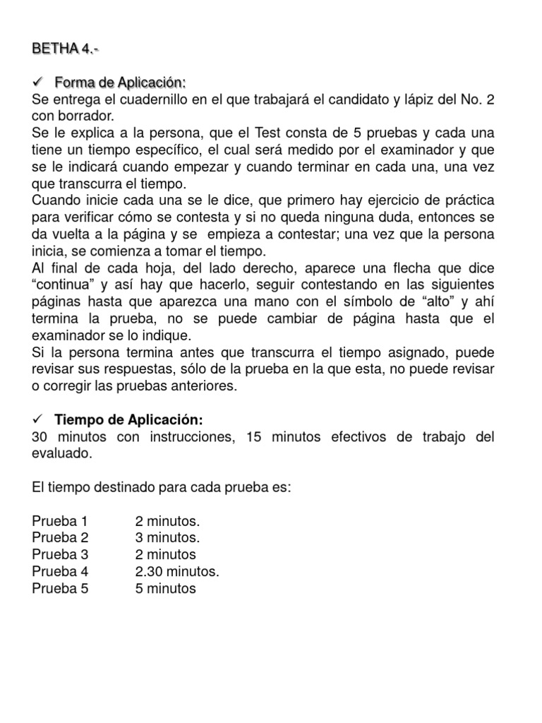 Instrucciones Beta 4 | PDF