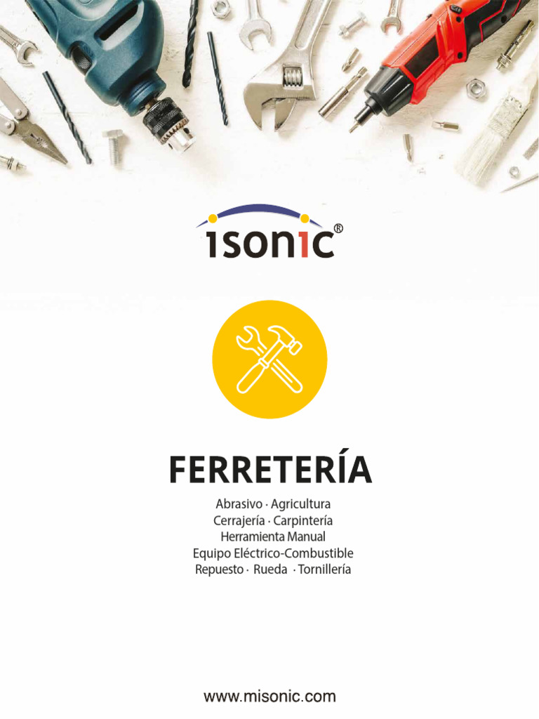 Catalogo Isonic Familia Ferreteria | PDF | Abrasivo | Bienes manufacturados