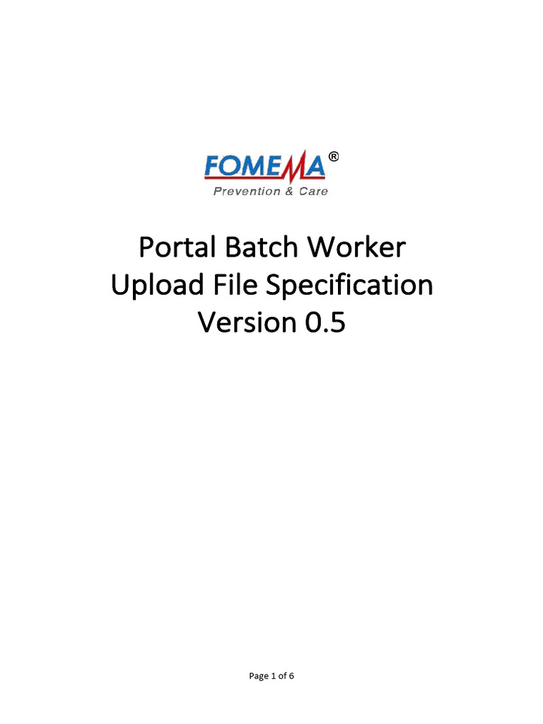 Portal Batch Worker Upload File Spec | PDF | Information Technology | Computer Programming
