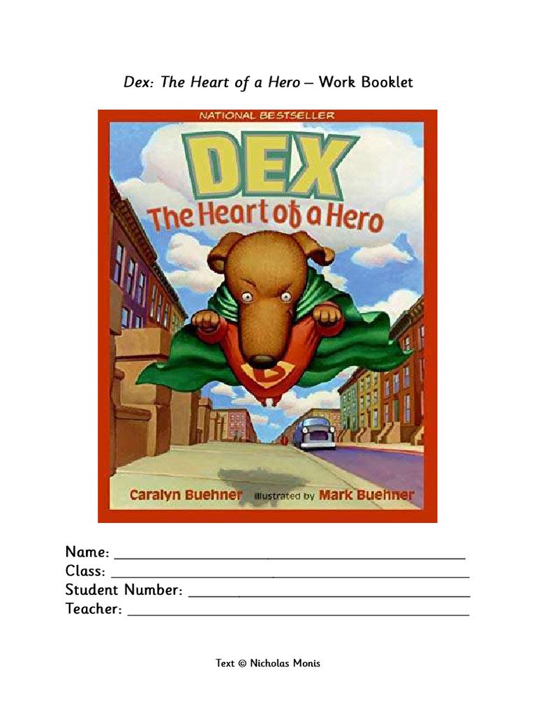 Dex The Heart of A Hero Work Booklet - Monis | PDF | Computers