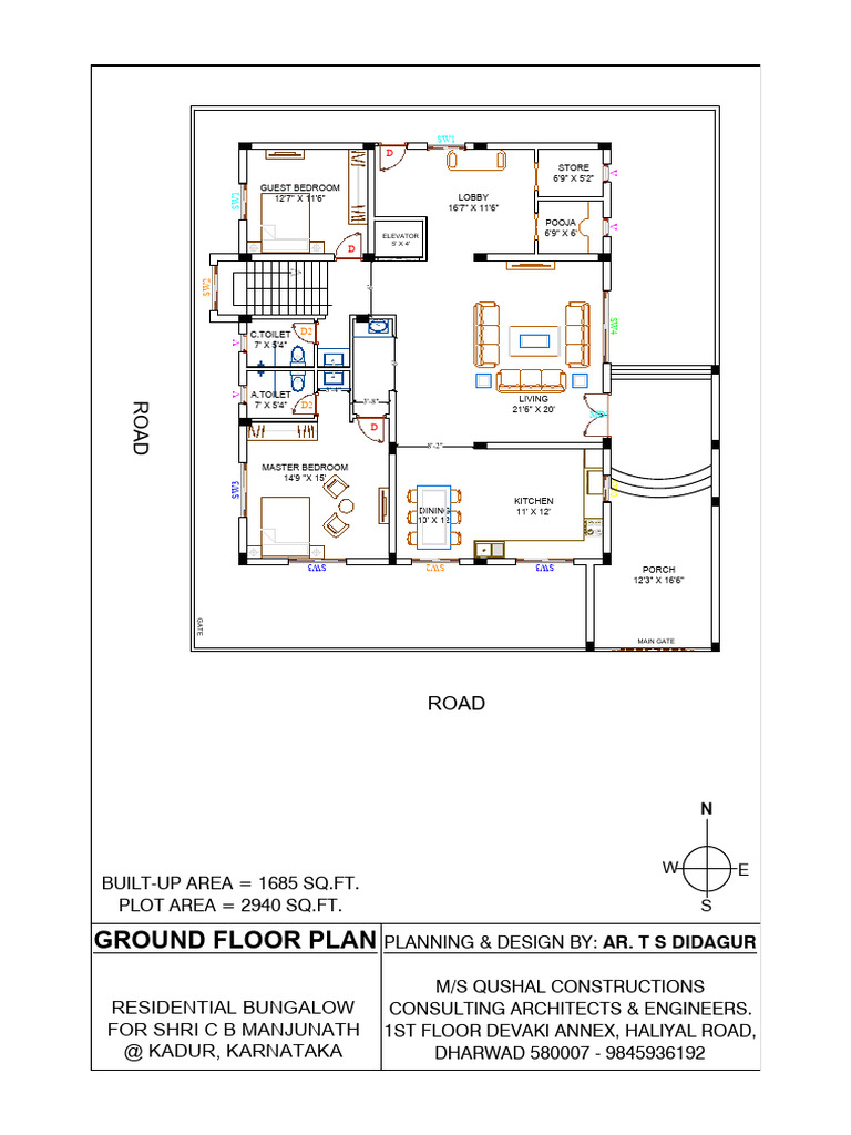 Manjunath G Floor Plan | PDF | Buildings And Structures