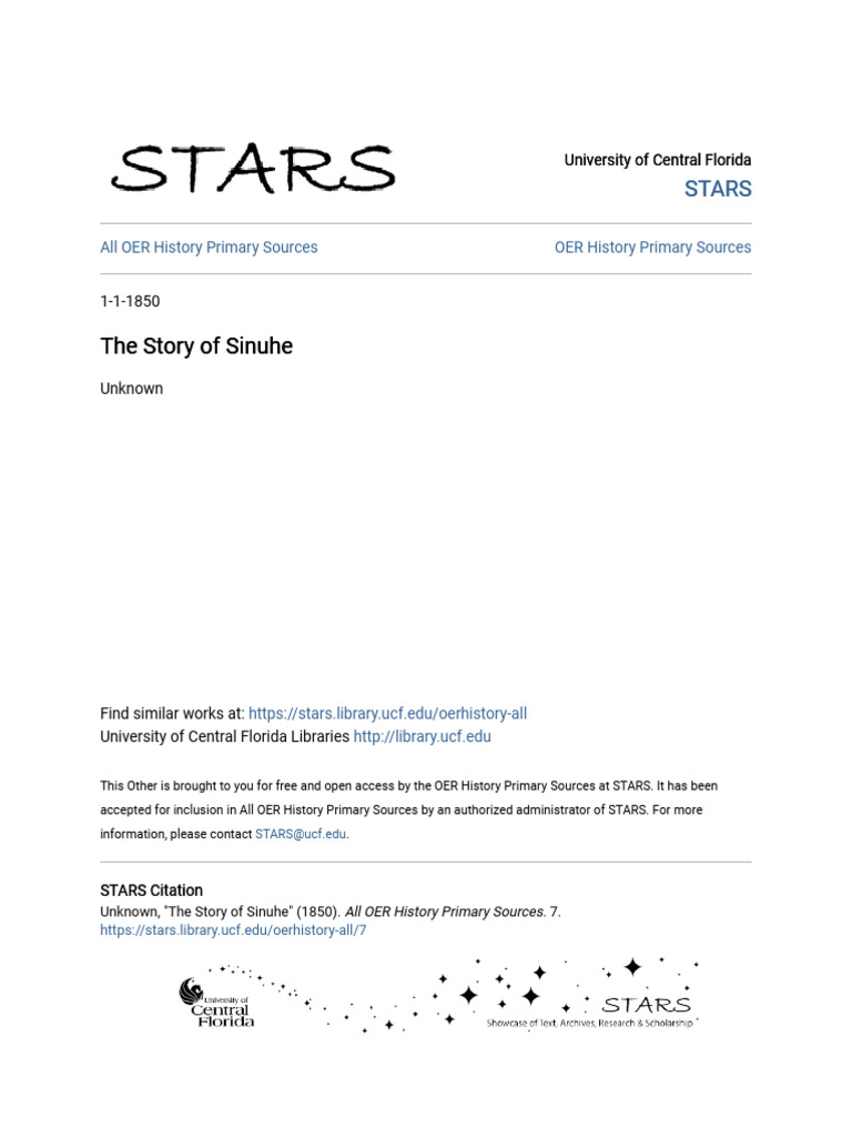 The Story of Sinuhe | PDF | Mythological Characters | Deities