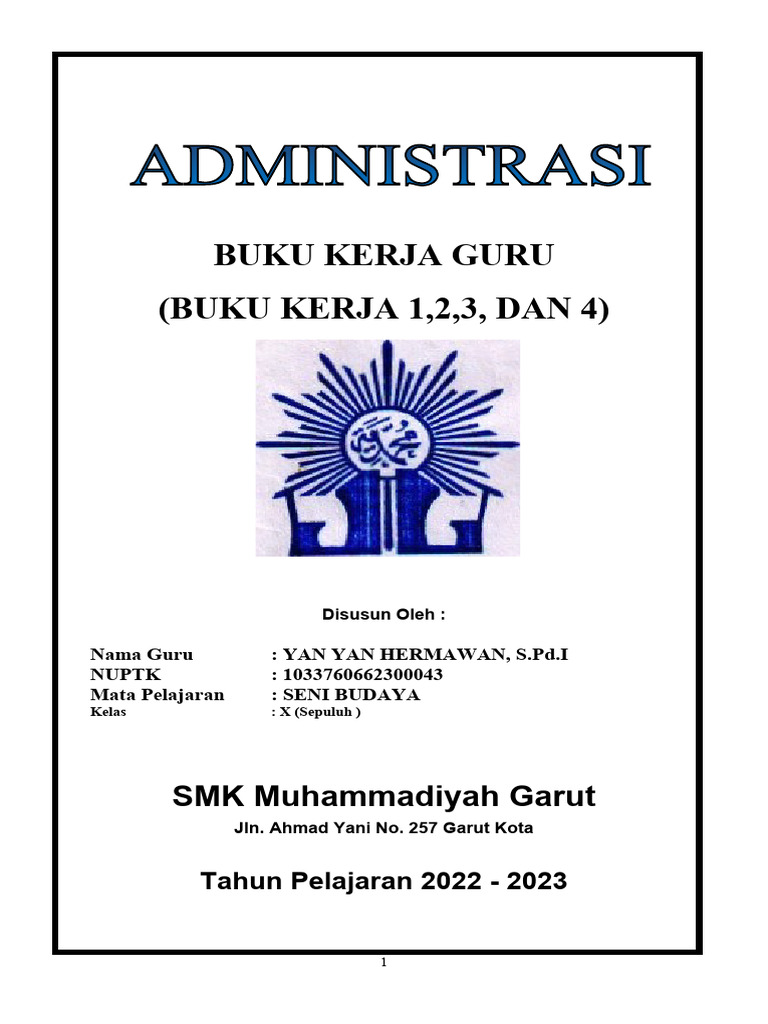 Buku Kerja Guru Seni Budaya | PDF | Karier & Perkembangan | Seni