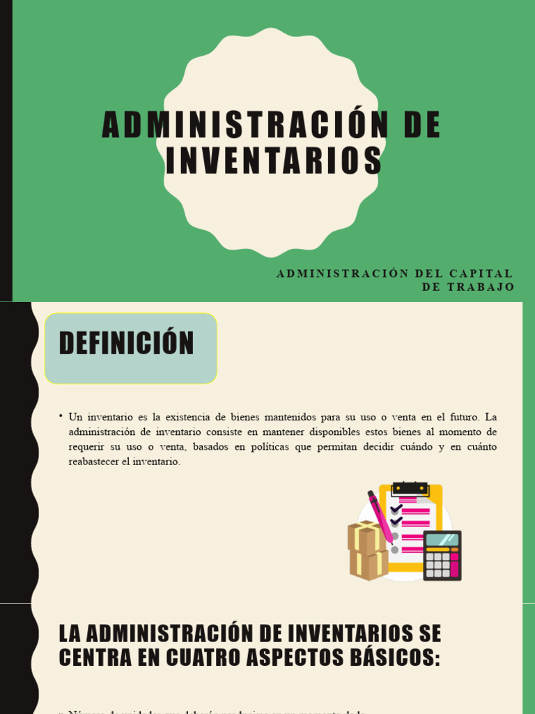 Técnicas Para La Administración de Inventarios | PDF | Inventario ...