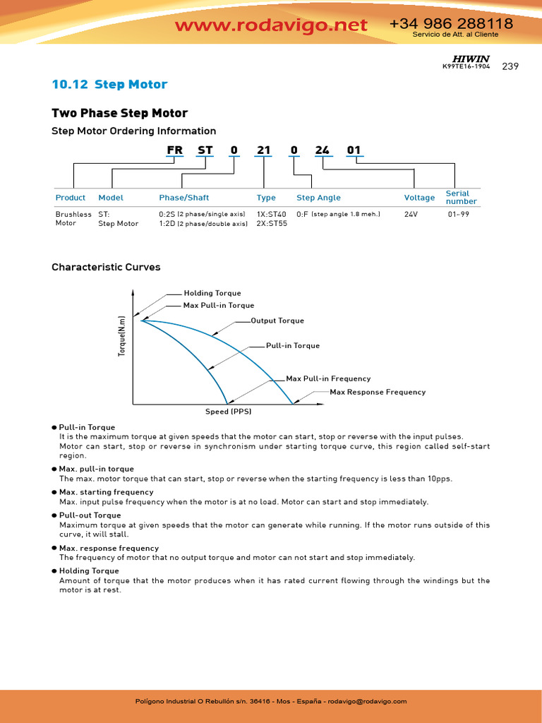 16 Motores Paso A Paso HIWIN | PDF | Electric Motor | Computer Engineering