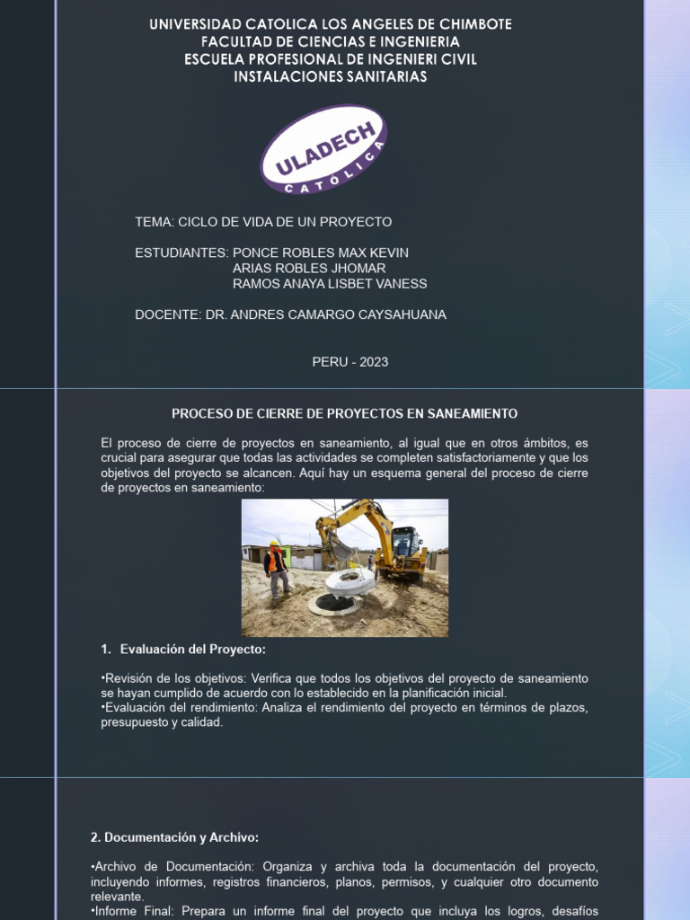 cierre de proyectos. | PDF | Evaluación