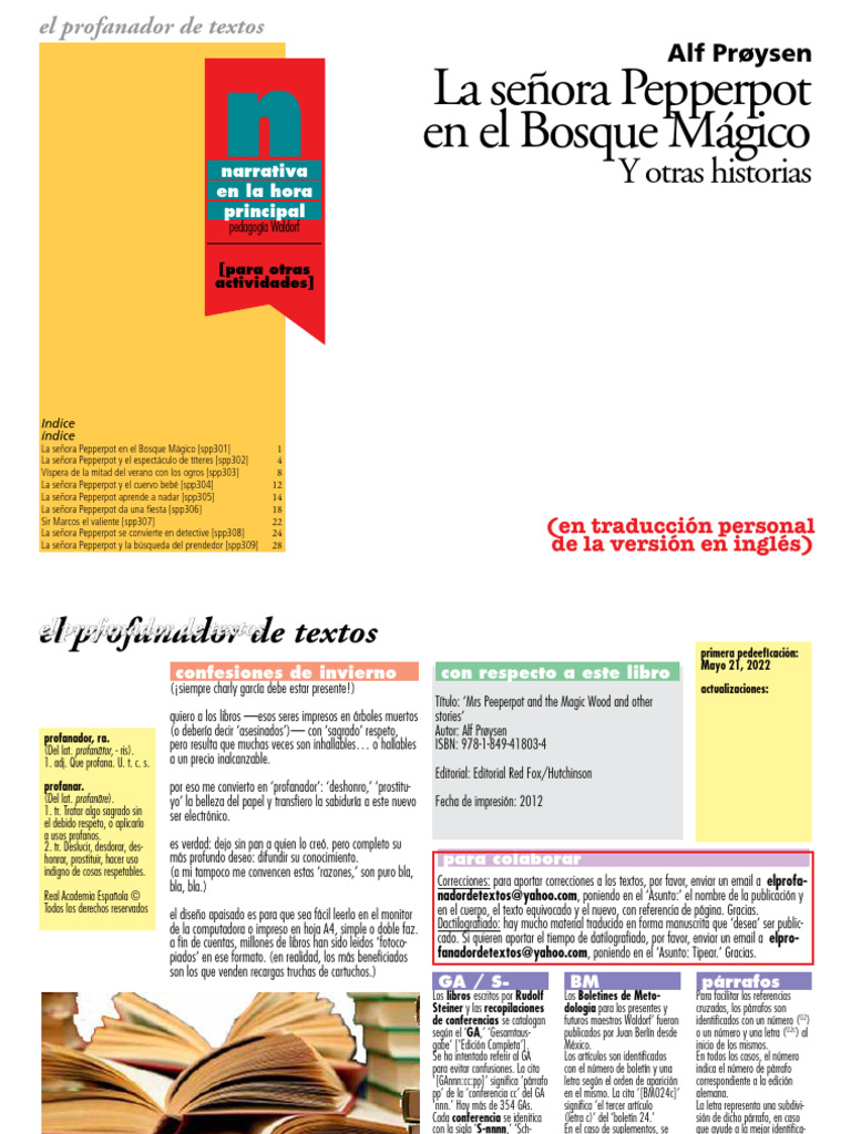 23-02 - Proysen, Alf - 03 - La Señora Pepperpot en El Bosque Mágico | PDF | Marionetas