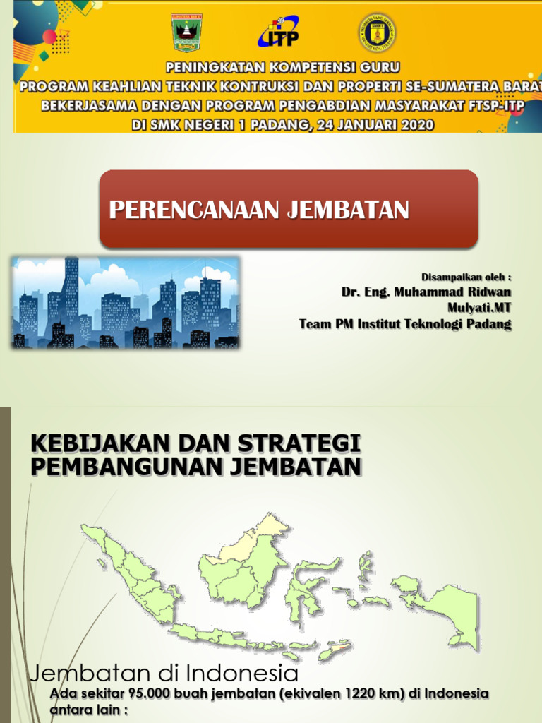 Modul 1 (Pembuka Perencanaan Jembatan Secara Umum) | PDF | Seni