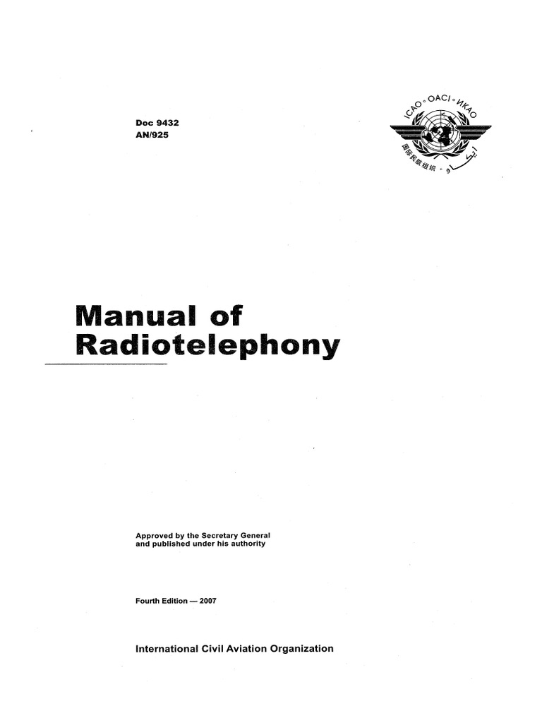 Manual of Radiotelephony | PDF