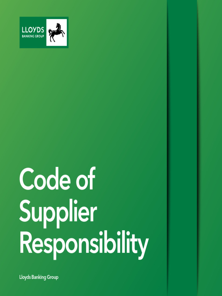 Code of Supplier Responsibility Jan 2023 | PDF | Supply Chain ...