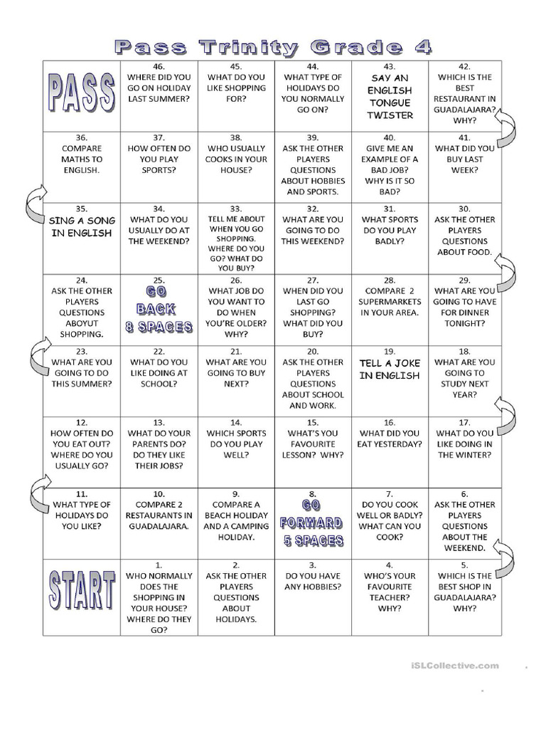 ESL Board Game | PDF