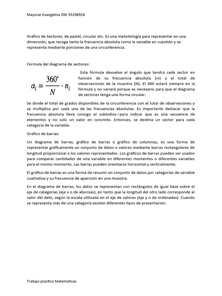 Gráfico de Sectores | PDF | Matemáticas Gráfico de Sectores | PDF | Matemáticas