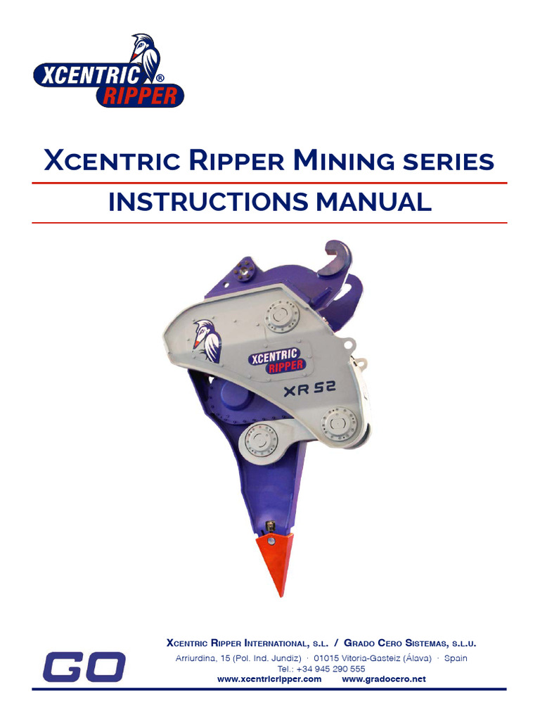 Xcentric Ripper Mining Manual | PDF | Screw | Demolition
