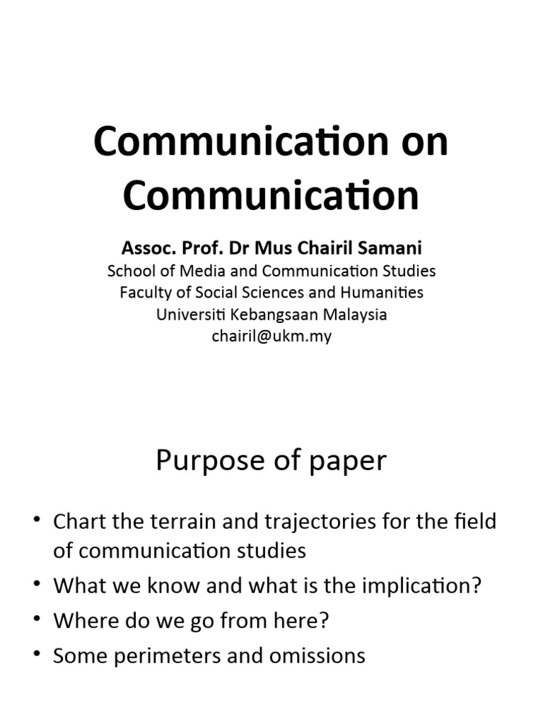 Evolution of Communication Studies | PDF | Positivism | Human Communication