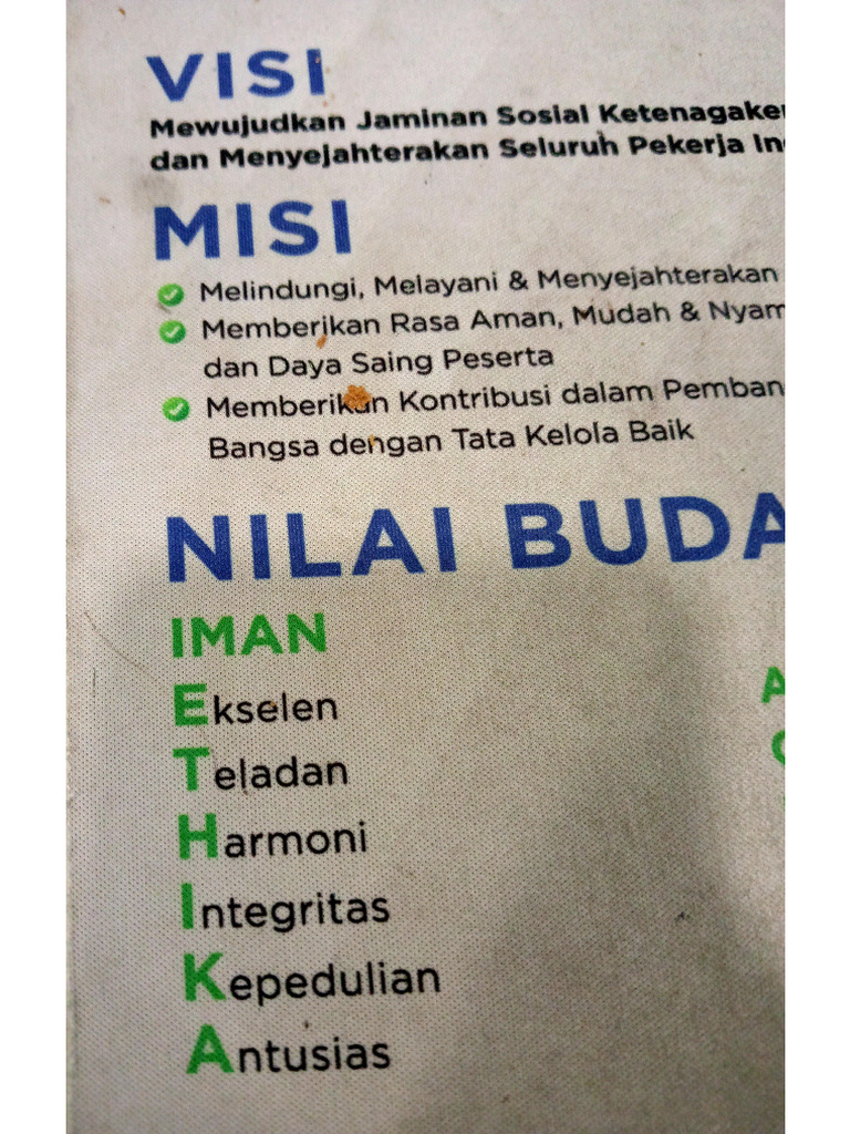 Visi Misi | PDF