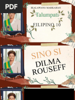 Talumpati Ni Dilma Rouseff Sa Kanyang Inagurasyon Powerpoint COT | PDF