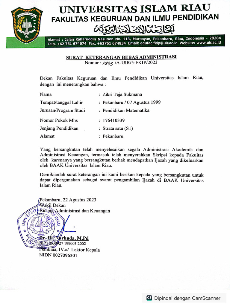 Bebas Administrasi | PDF