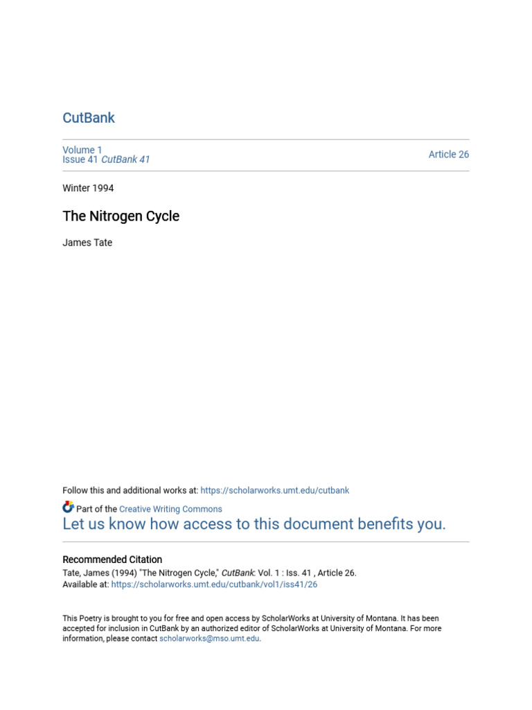 The Nitrogen Cycle | PDF