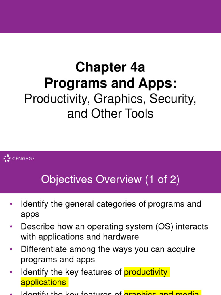 Chapter 4a - Programs and Apps | PDF | Application Software | Computer File