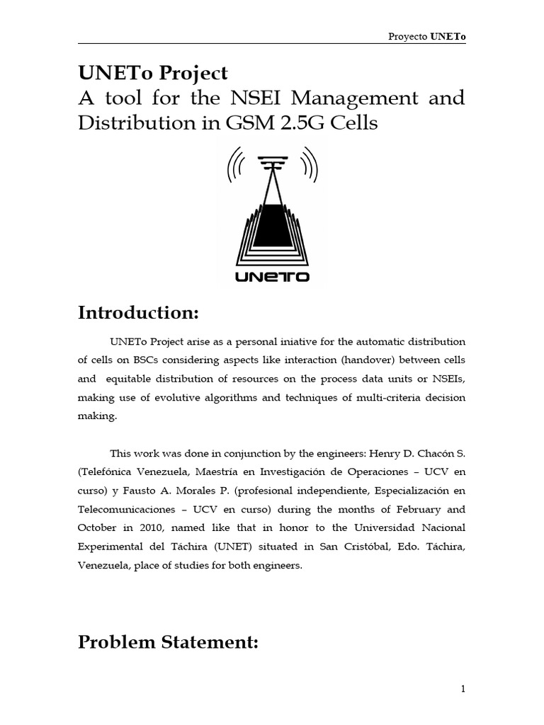 UNETo Project | PDF | Genetic Algorithm | Mathematical Optimization