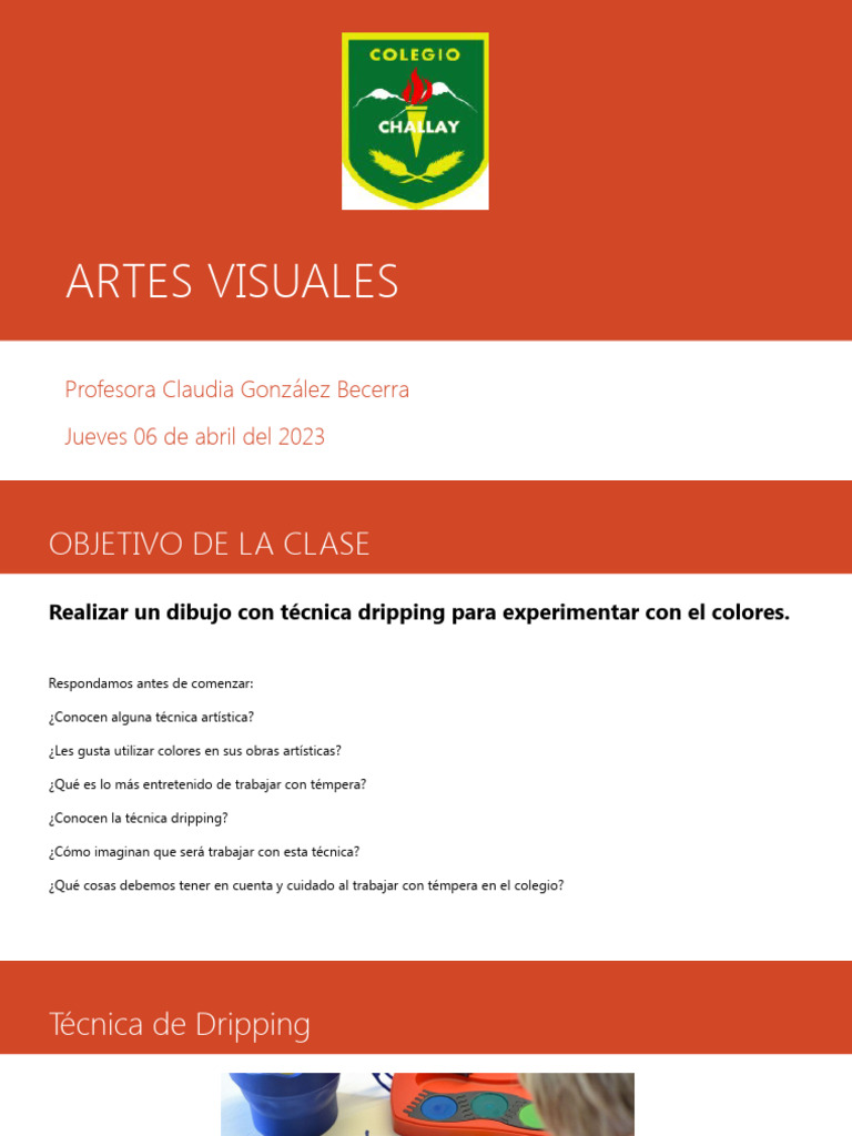 Artes Visuales - Dripping | PDF