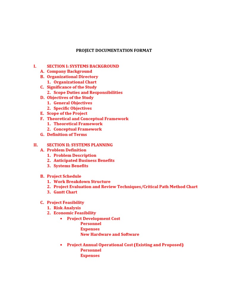 Project Documentation Format | PDF