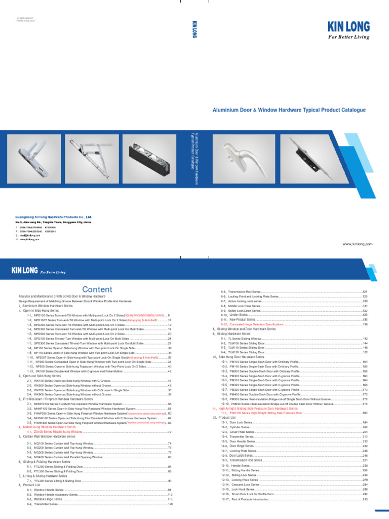 2022-Aluminium Door & Window Hardware Typical Product Catalogue | PDF ...