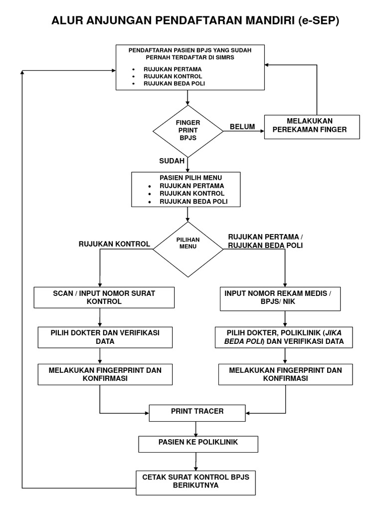 Alur Pendaftaran Mandiri E-Sep 02112023 | PDF