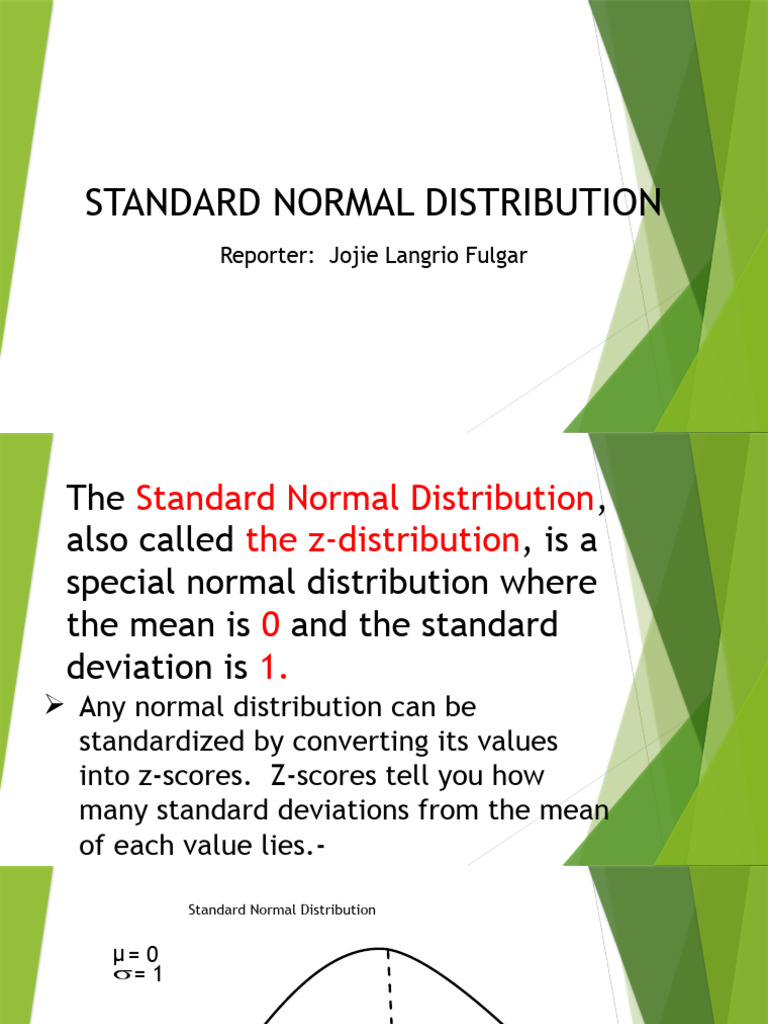 Fulgar - 9040 Standard Normal Distribution | PDF | Standard Score | Standard Deviation