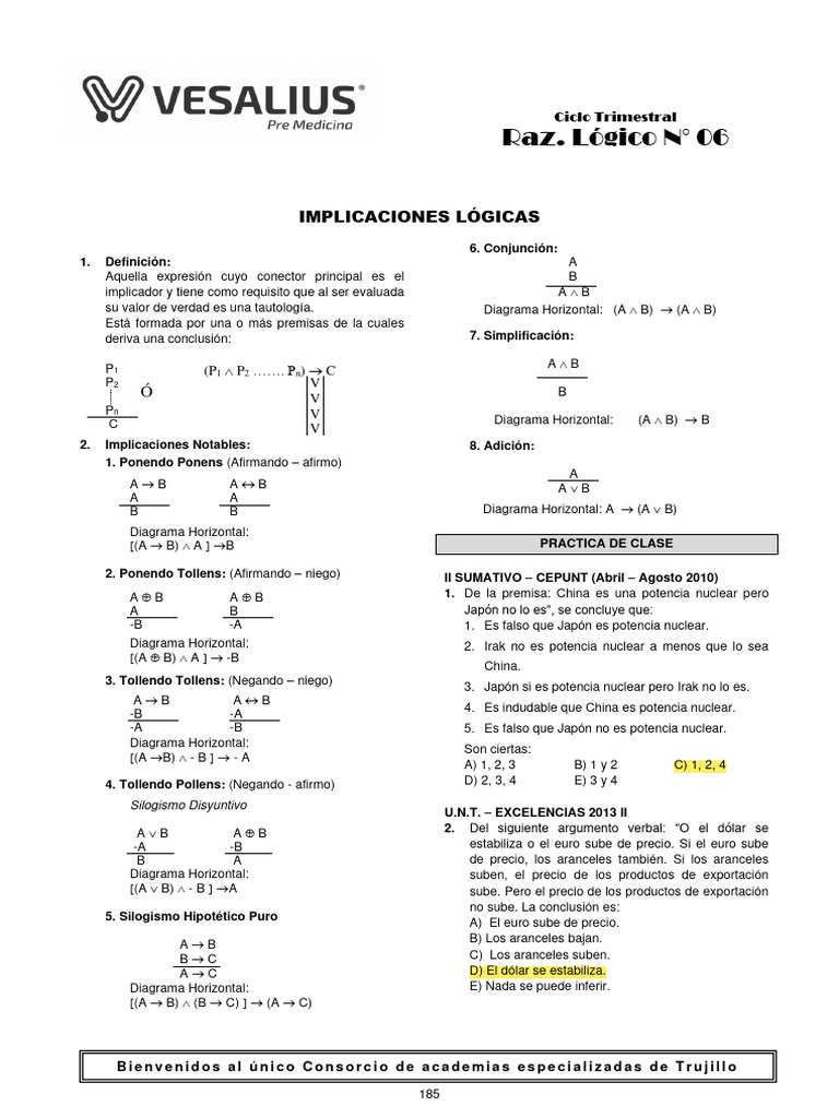3f - SEM 06 - RAZ. LÓGICO - PR | PDF