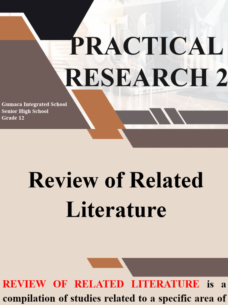 Pr2 Review of Related Literature | PDF | Academic Journal | Thesis