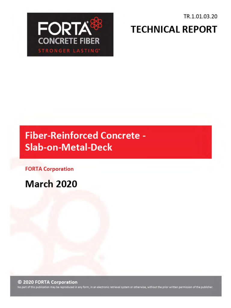 FRC - Slab-on-Metal-Deck | PDF | Concrete | Composite Material