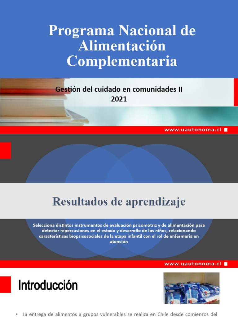 Programa Nacional de Alimentación Complementaria 2021 | PDF ...