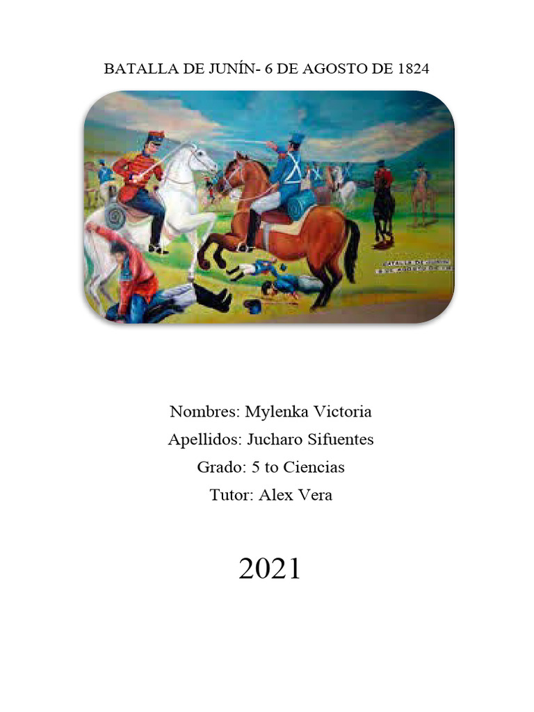 BATALLA DE JUNÍN- caratula | PDF